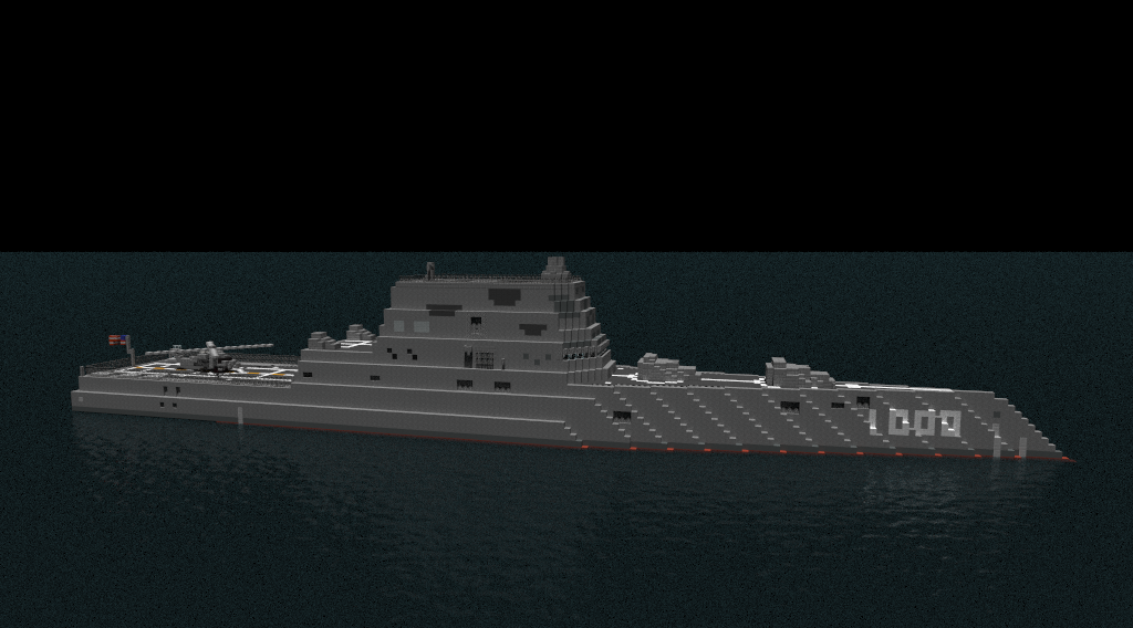 USS Destroyer Zumwalt Minecraft Map