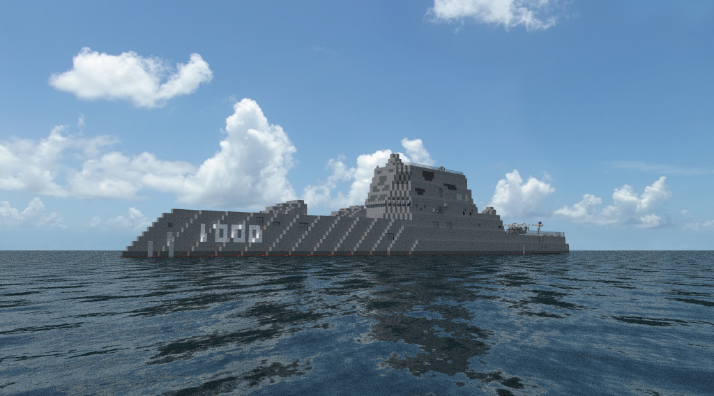 USS Destroyer Zumwalt Minecraft Map