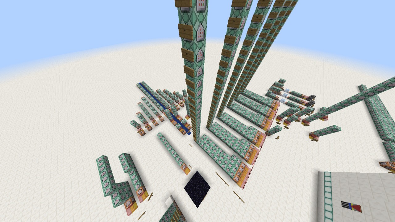 Functional Rubik's Cube 3x3x3 in Minecraft 1.9 Vanilla Minecraft Map