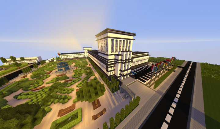 Modern school / école moderne -~-by asunoir-~- Minecraft Project