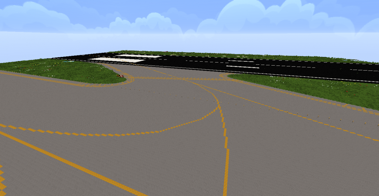Airport Runway + Taxiways Minecraft Map