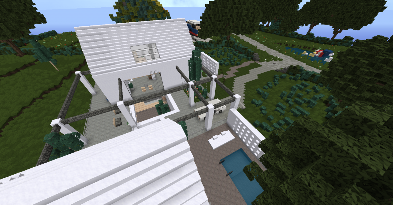 Modern White Home Minecraft Map