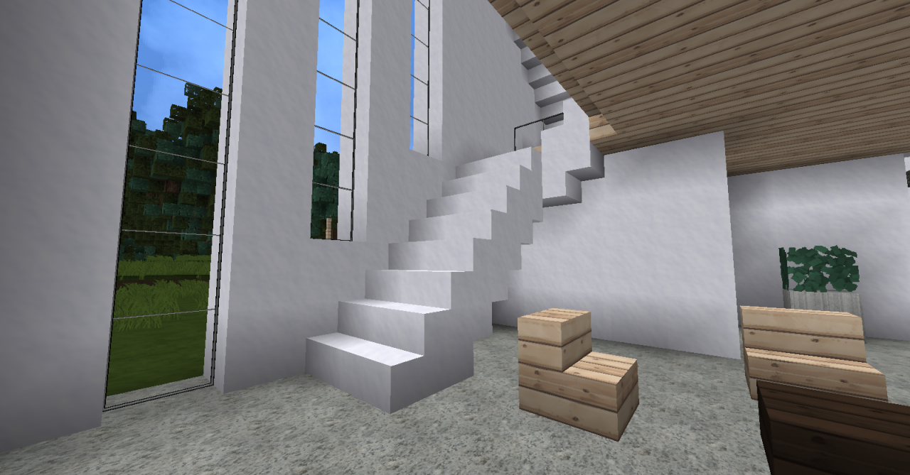 Modern White Home Minecraft Map