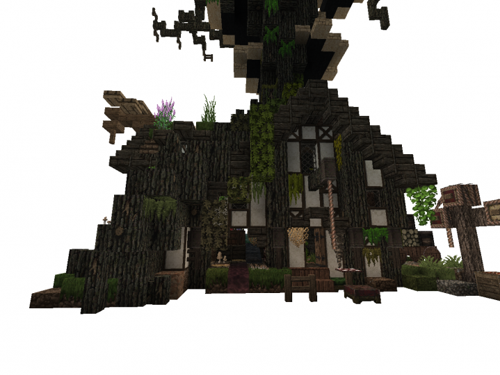 ℂ𝕃𝕖𝕧𝕖𝕣𝔹𝕚𝕣𝕔𝕙 A druide house Minecraft Map