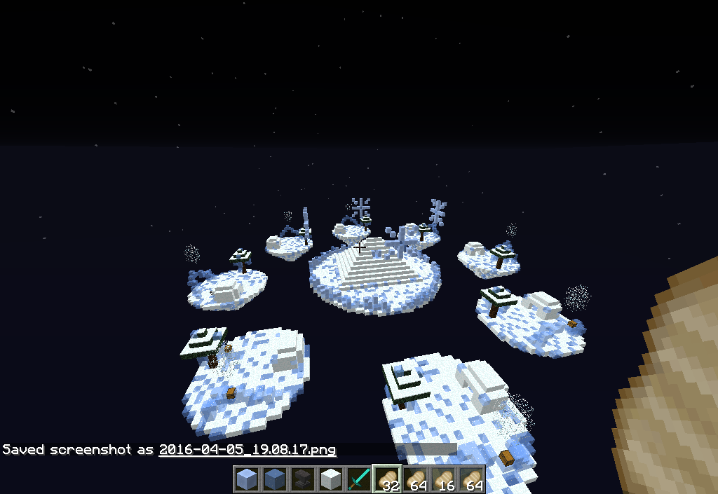 insane sky wars arctic freeze map Minecraft Map