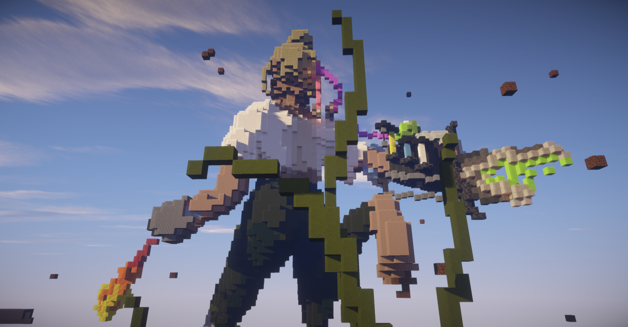 -robot cyborg hand person- Minecraft Map