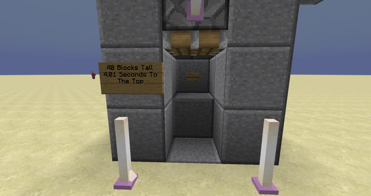 1.9 Compact Piston Elevator Minecraft Map