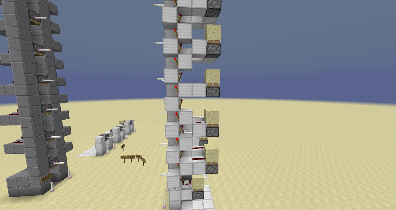 1.9 Compact Piston Elevator Minecraft Map