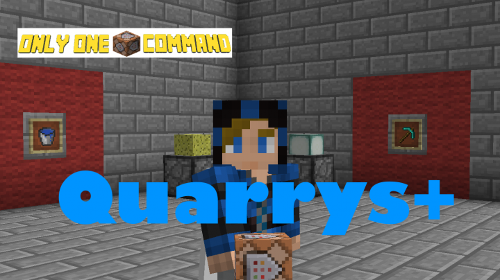 Quarrys+ - Only One Command Minecraft Map