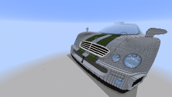 Mercedes CLK-GTR - Superscaled supercar Minecraft Map