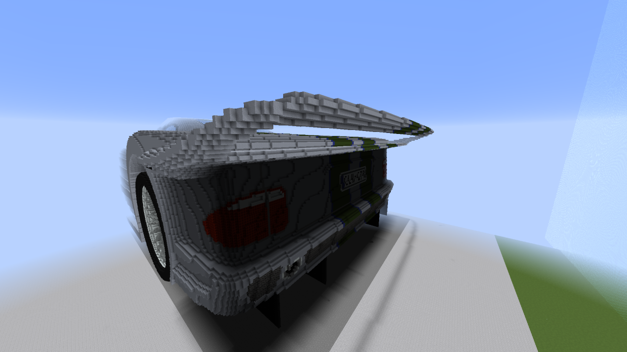 Mercedes CLK-GTR - Superscaled supercar Minecraft Map