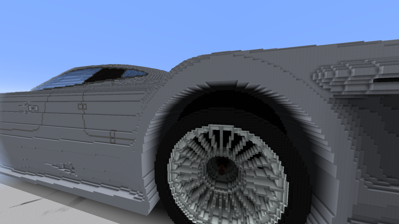 Mercedes CLK-GTR - Superscaled supercar Minecraft Map