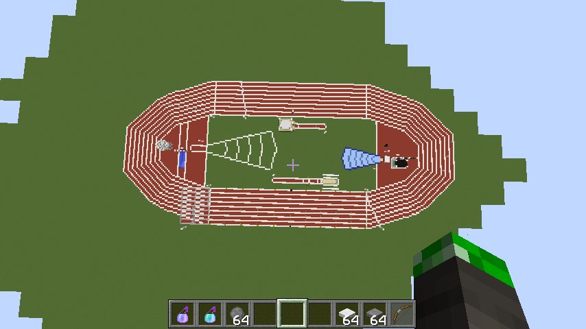 Track and Field #2 in Minecraft. Minecraft Map