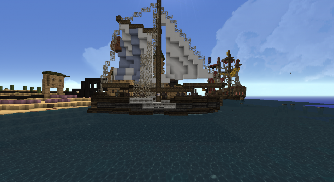 Nabo'e, a small port town Minecraft Map