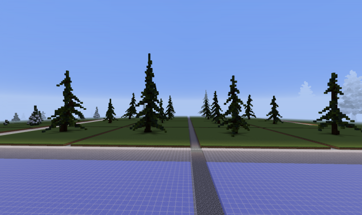 Tree Set (Pines and Birch) Minecraft Map