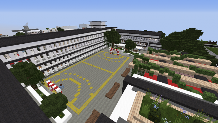 Modern school / école moderne -~-by asunoir-~- Minecraft Project