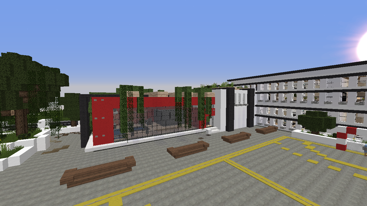 Modern school / école moderne -~-by asunoir-~- Minecraft Map