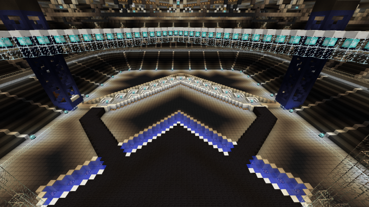The stage and the arena of Eurovision 2014 in Minecraft. Minecraft Map