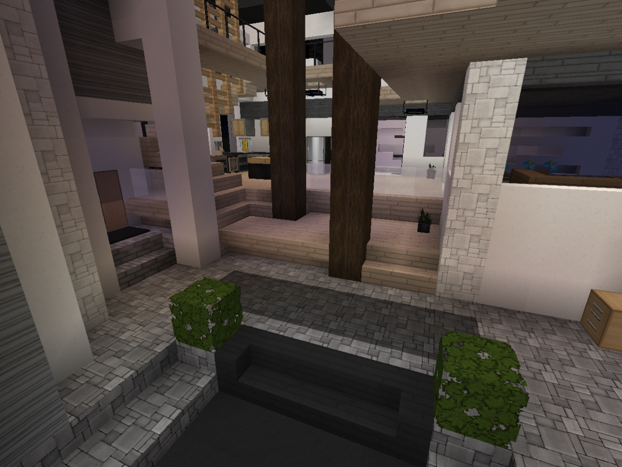 Modern villa Minecraft Map