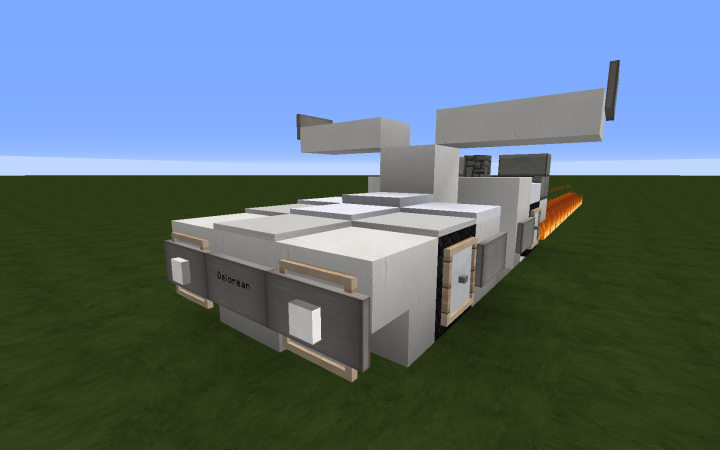 Minecraft Back To the Future - Delorean v2 Minecraft Map
