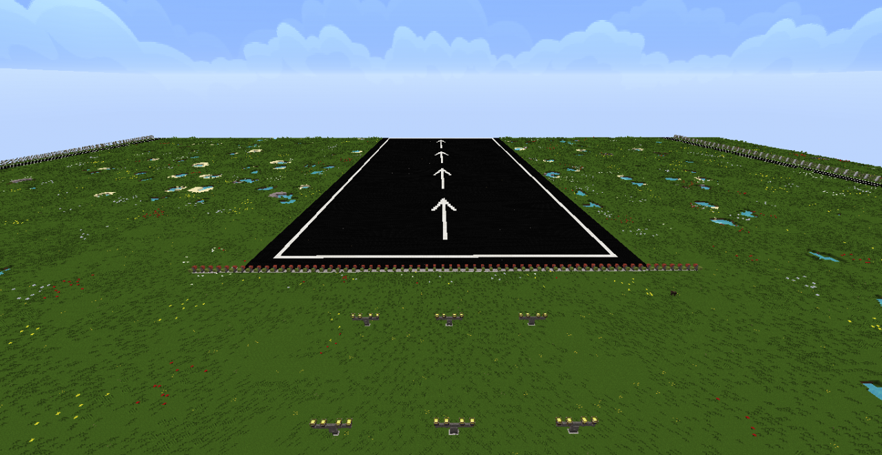 Airport Runway + Taxiways Minecraft Map