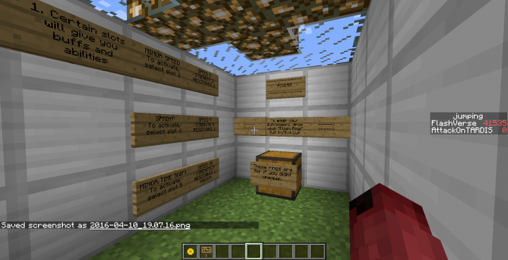 The Flash in Minecraft 1.9 Minecraft Map