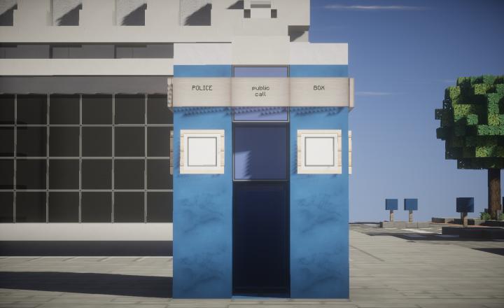 Normal blue police box! Minecraft Map