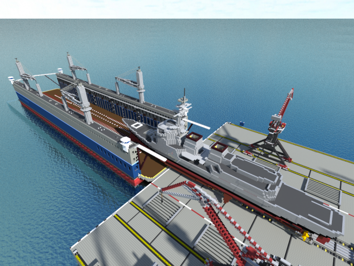 Floating drydock Minecraft Map