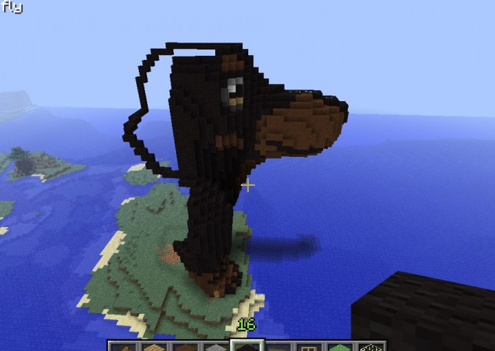 Darcy the giant Dachshund Minecraft Map