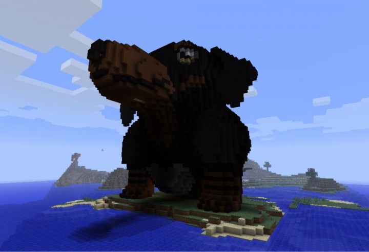 Darcy the giant Dachshund Minecraft Map