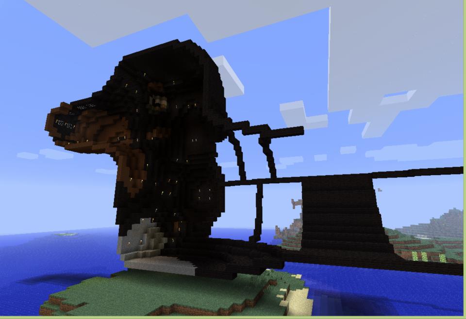 Darcy the giant Dachshund Minecraft Map