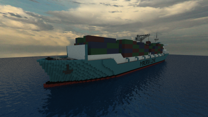 Medium Maersk Container Ship [+Download] Minecraft Map