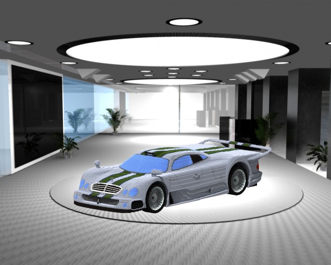 Mercedes CLK-GTR - Superscaled supercar Minecraft Map
