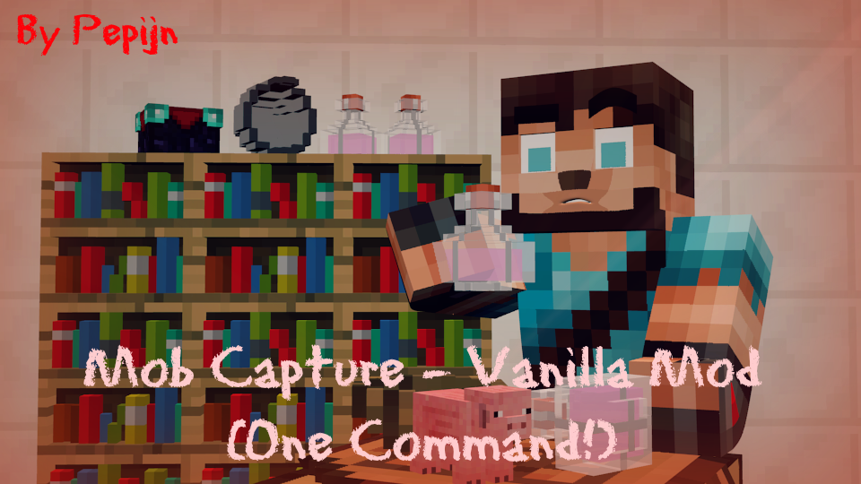 Mob Capture - Vanilla "Mod" (One Command!) Minecraft Map