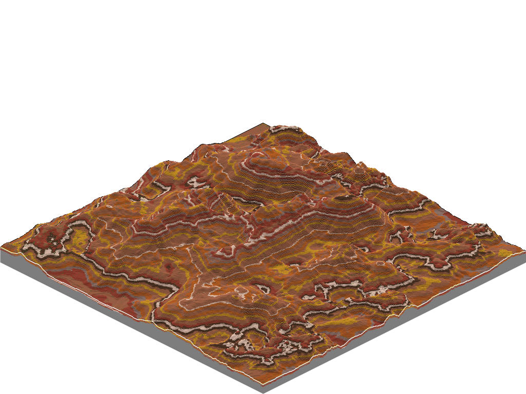 Custom Mesa Terrain Minecraft Map