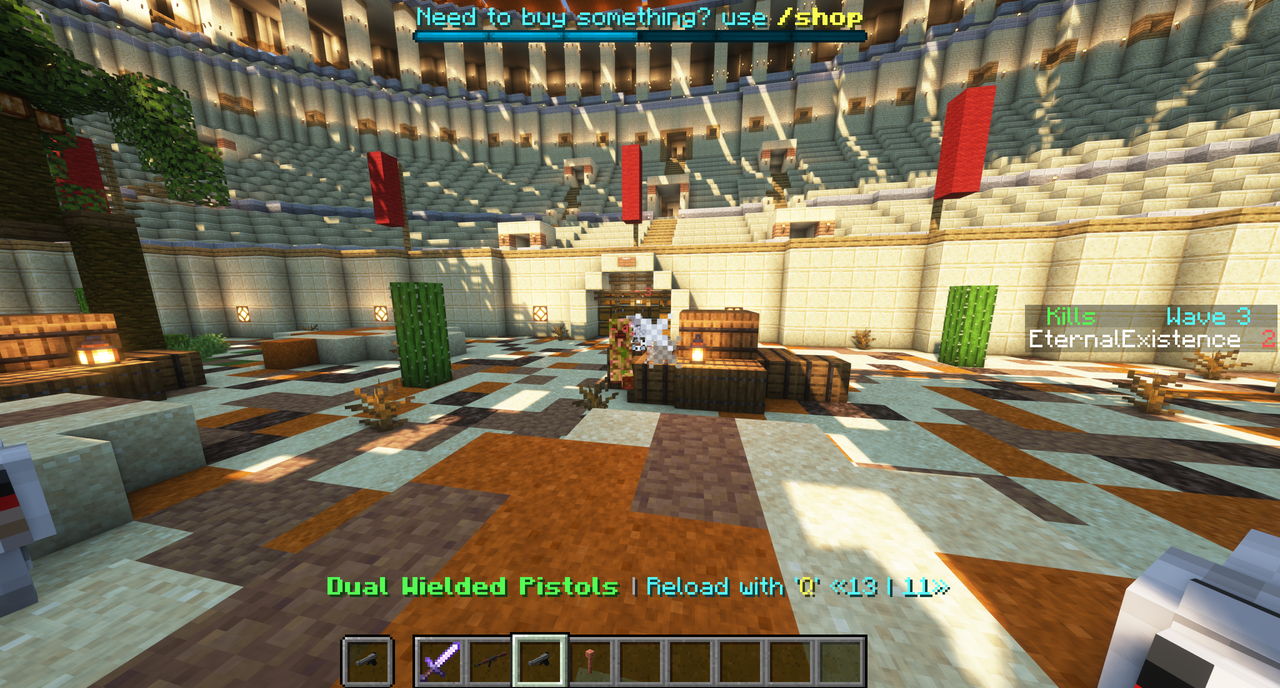 Eternal Warfare >> Factions | Guns | PvP | Raiding | MORE! Minecraft Server