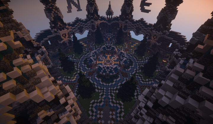 Faction/Survival Spawn "ANIMATED CASTLE" Minecraft Map