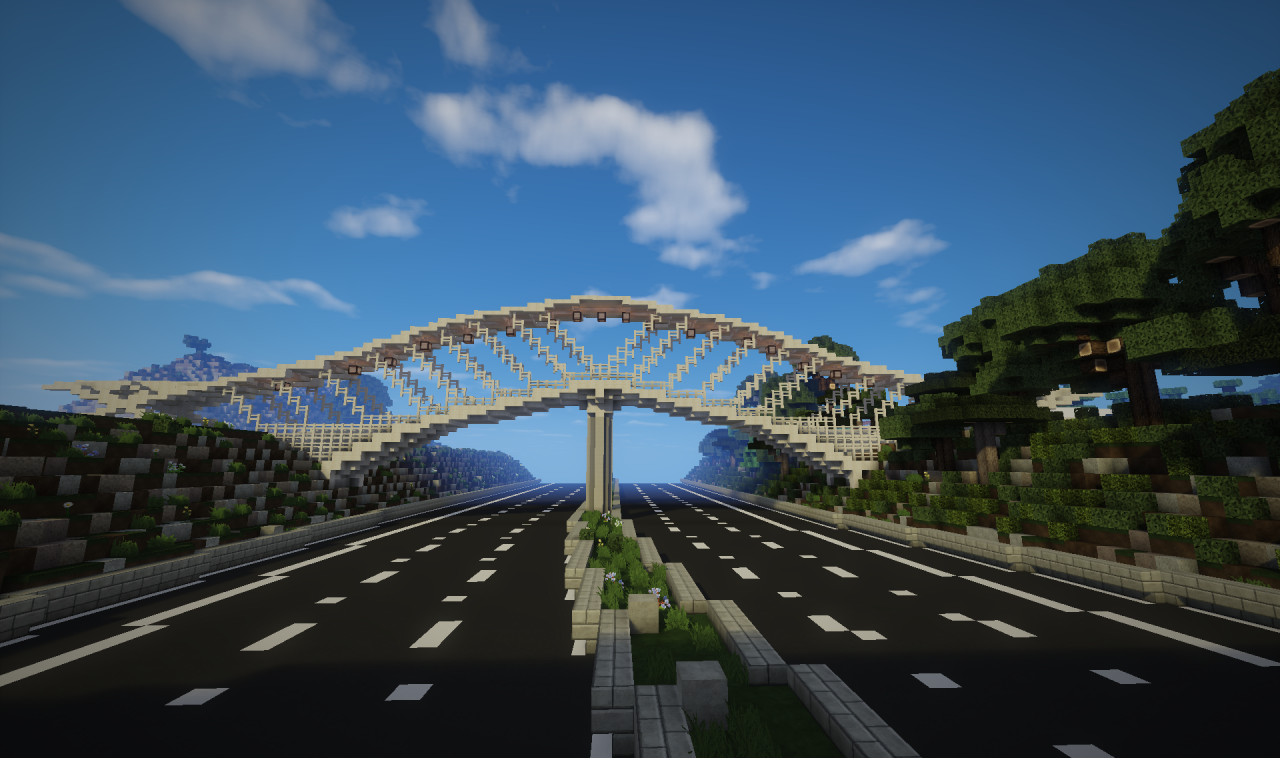 Bridge Pack, for pedestrian, car and train Minecraft Map