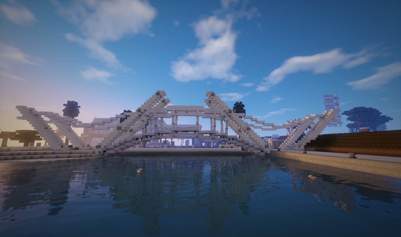 Bridge Pack, for pedestrian, car and train Minecraft Map