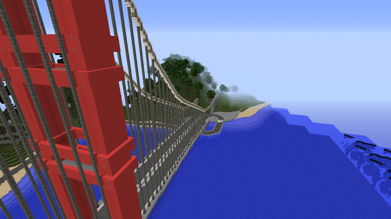 Golden Gate Bridge Minecraft Map