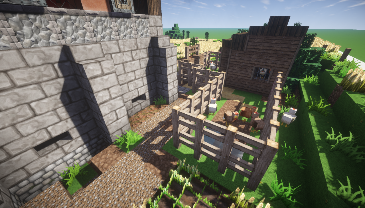 Download a medieval detached farm (Showcase) Minecraft Map