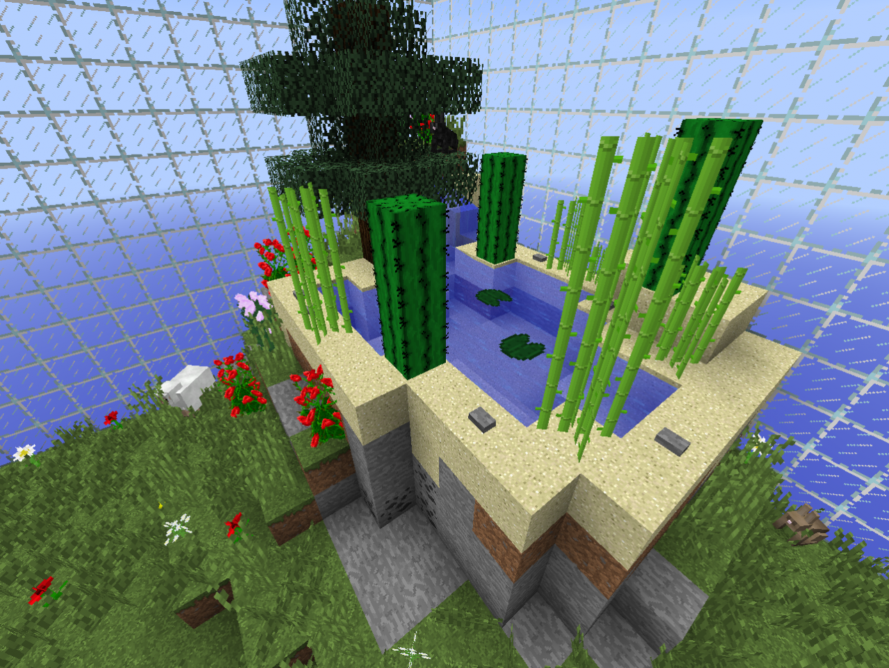 Survival in a CUBE! Minecraft Map