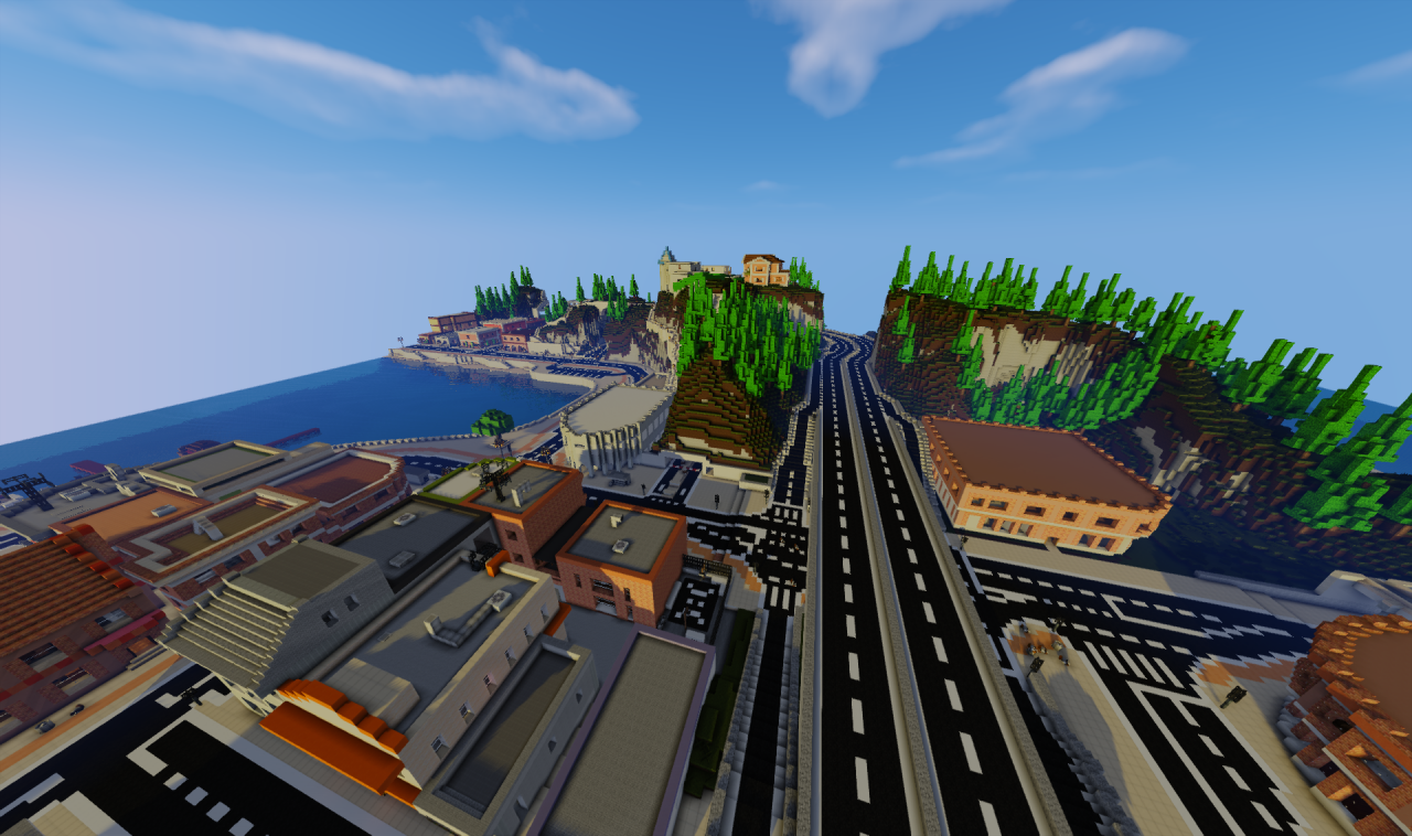 Edgetown - Part of the Asmoth Island Project Minecraft Map