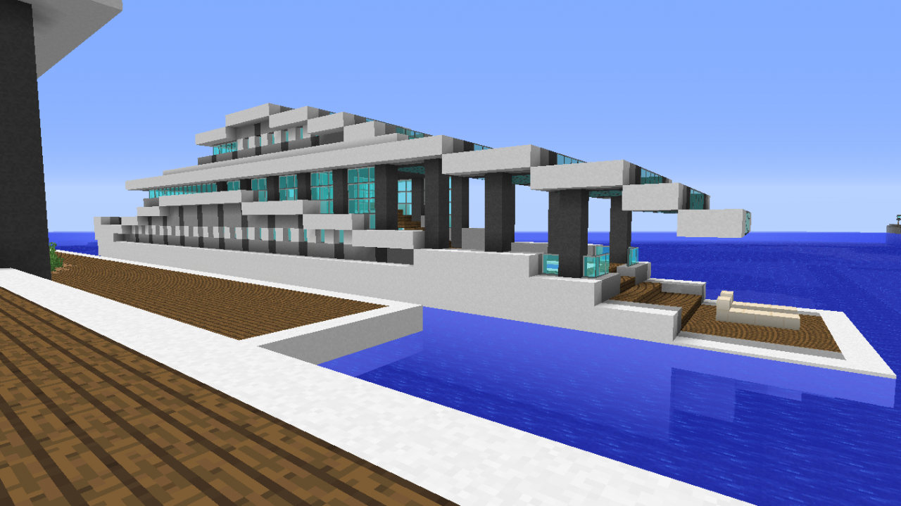 Small Modern yacht Minecraft Map