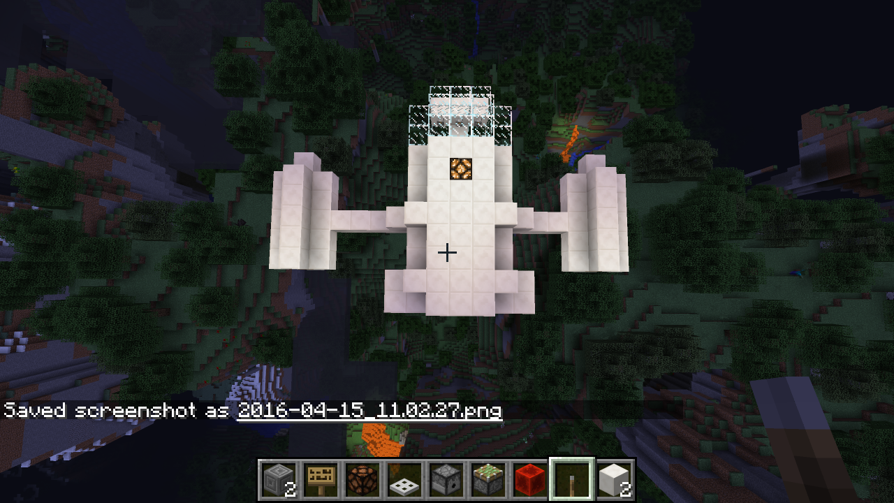 futuristic shuttle/spaceship Minecraft Map