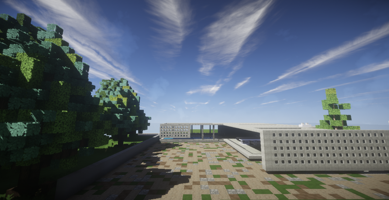 Mid Century Modern House Minecraft Map