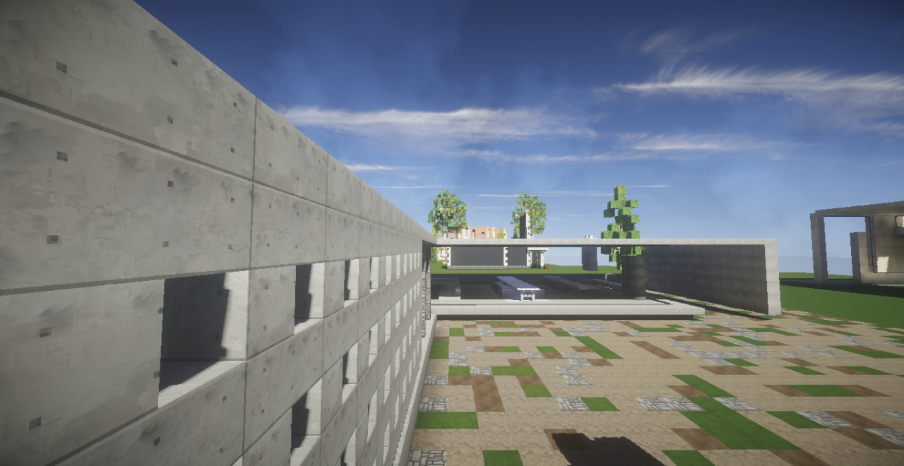 Mid Century Modern House Minecraft Map
