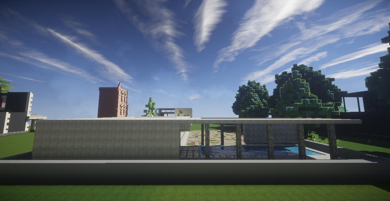 Mid Century Modern House Minecraft Map