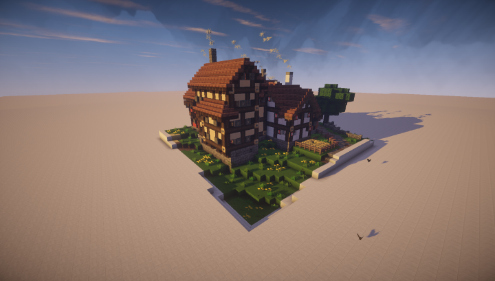 Download a group of medieval half-timbered houses "Gronkh-Hof ...