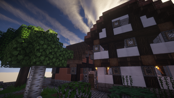 Download a group of medieval half-timbered houses "Gronkh-Hof ...